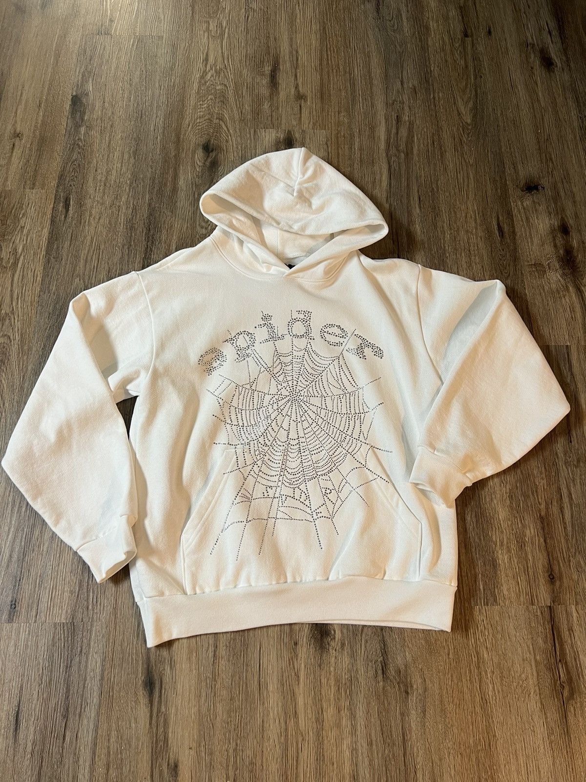 Spider Worldwide Sp5der OG Rhinestone Logo Hoodie Medium | Grailed