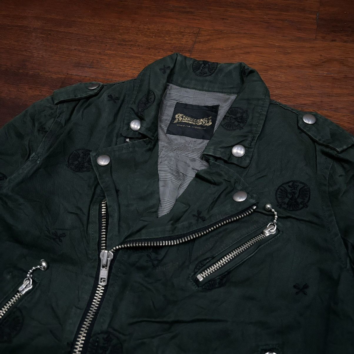 Vintage ⚡️QUICK SHIP⚡️ RNA Slang Perfecto Jacket Full Embroidery | Grailed