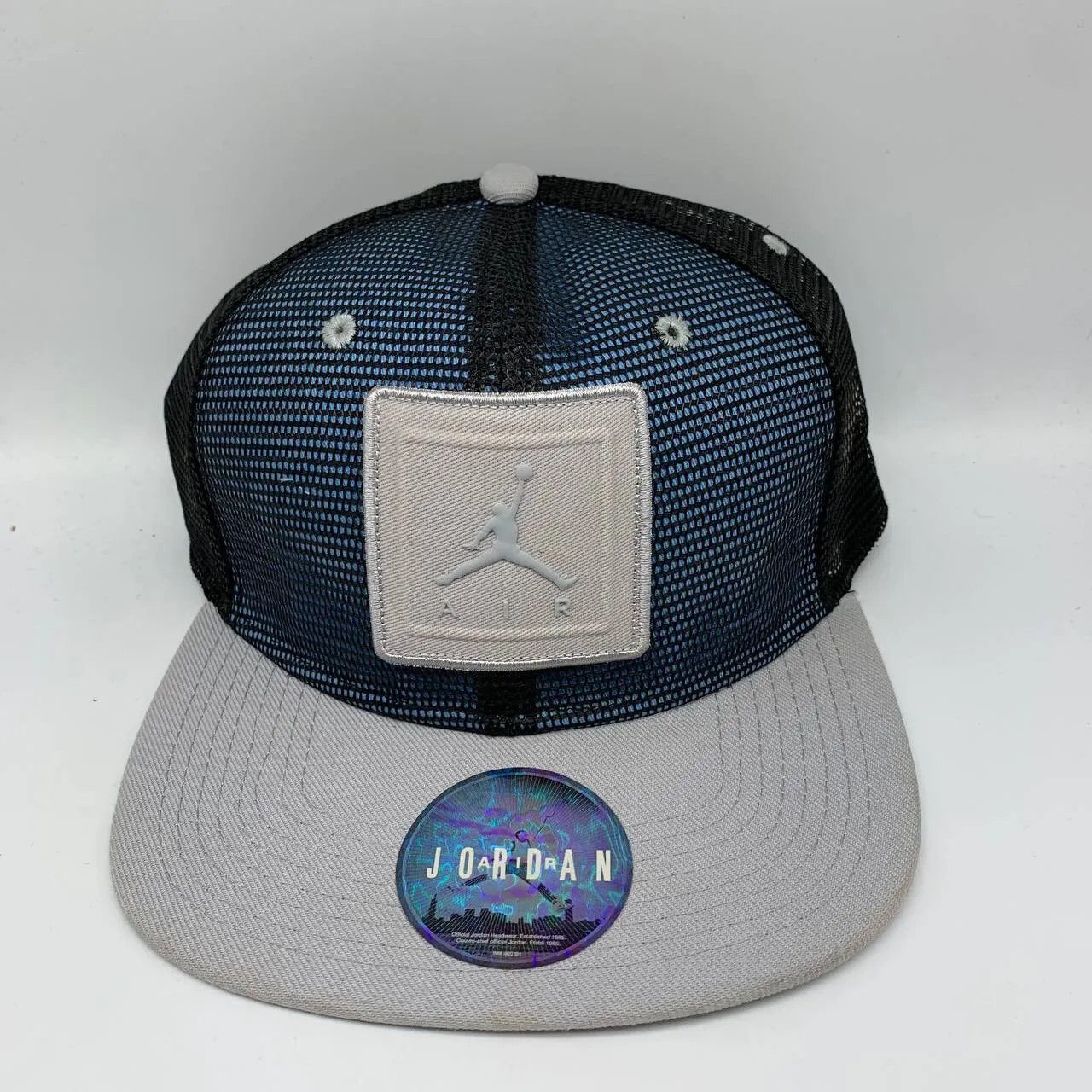 Jordan Brand Air Jordan Gray Netted Jumpman Hat Snapback Cap Men | Grailed
