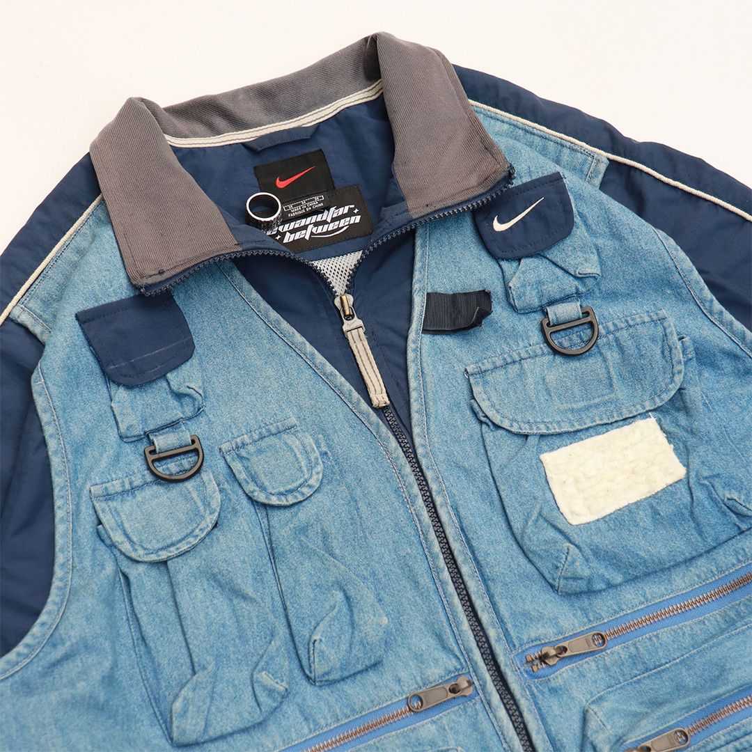 Nike Reworked Vintage Nike Zip-up Tactical Tracktop Navy Denim | Grailed