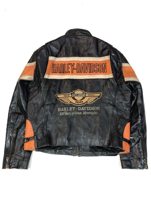 Harley Davidson Harley Davidson Moto Leather Jacket Bike Racing Vintage ...