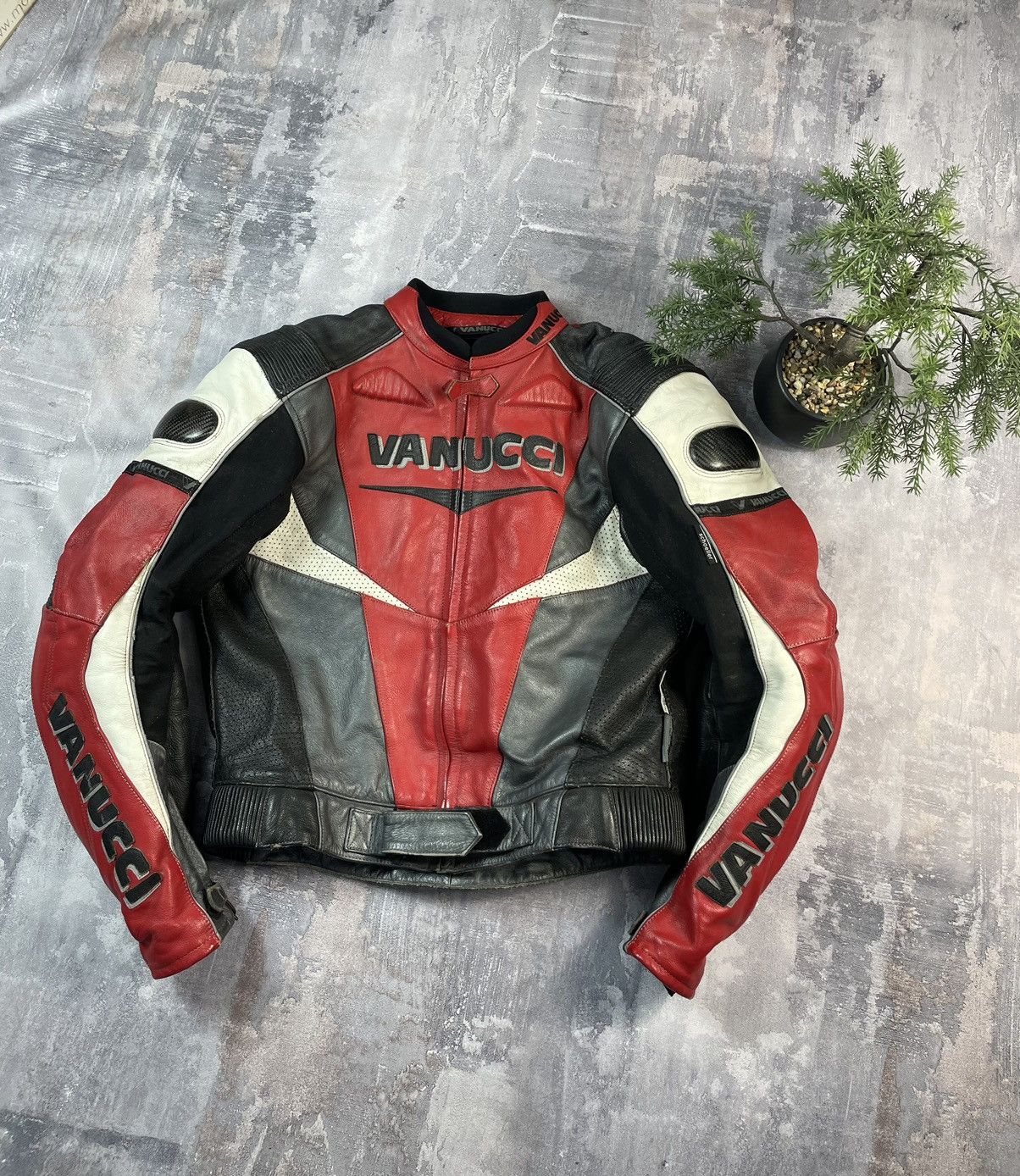 Leather Jacket × Racing × Vintage Racing vanucci leather jacket | Grailed