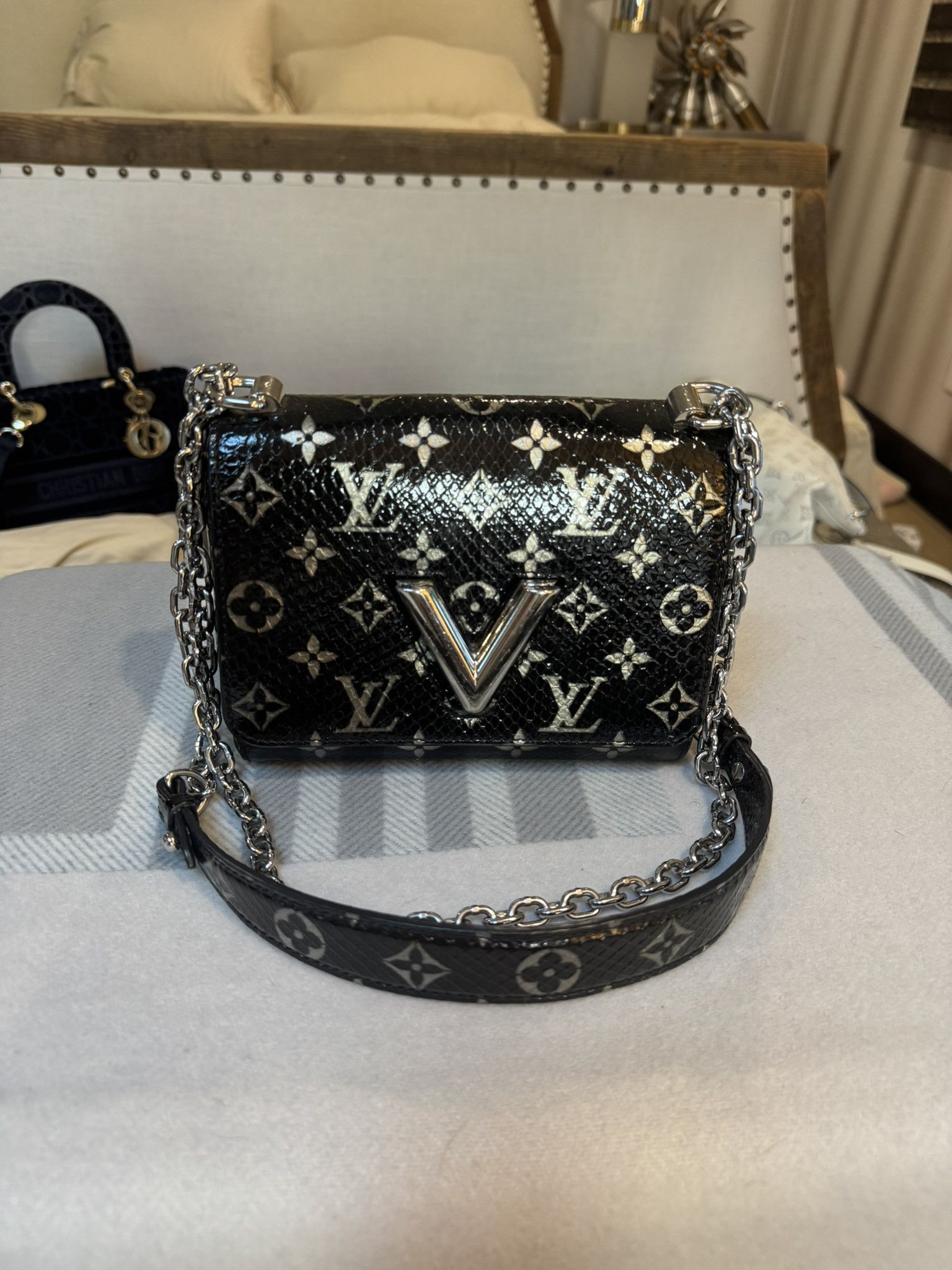 Louis Vuitton Louis Vuitton Python twist monogram crossbody bag | Grailed