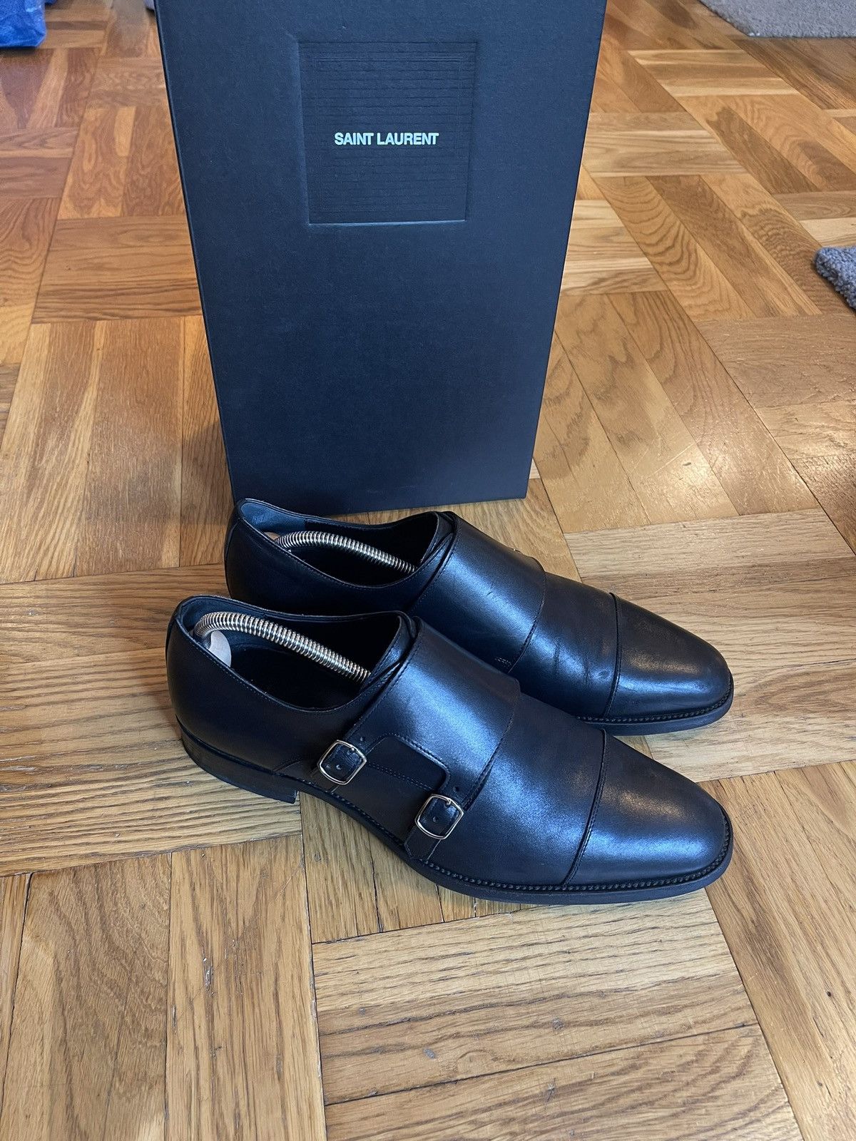 Saint Laurent Paris Saint Laurent Dylan Double Monk Strap Shoes | Grailed