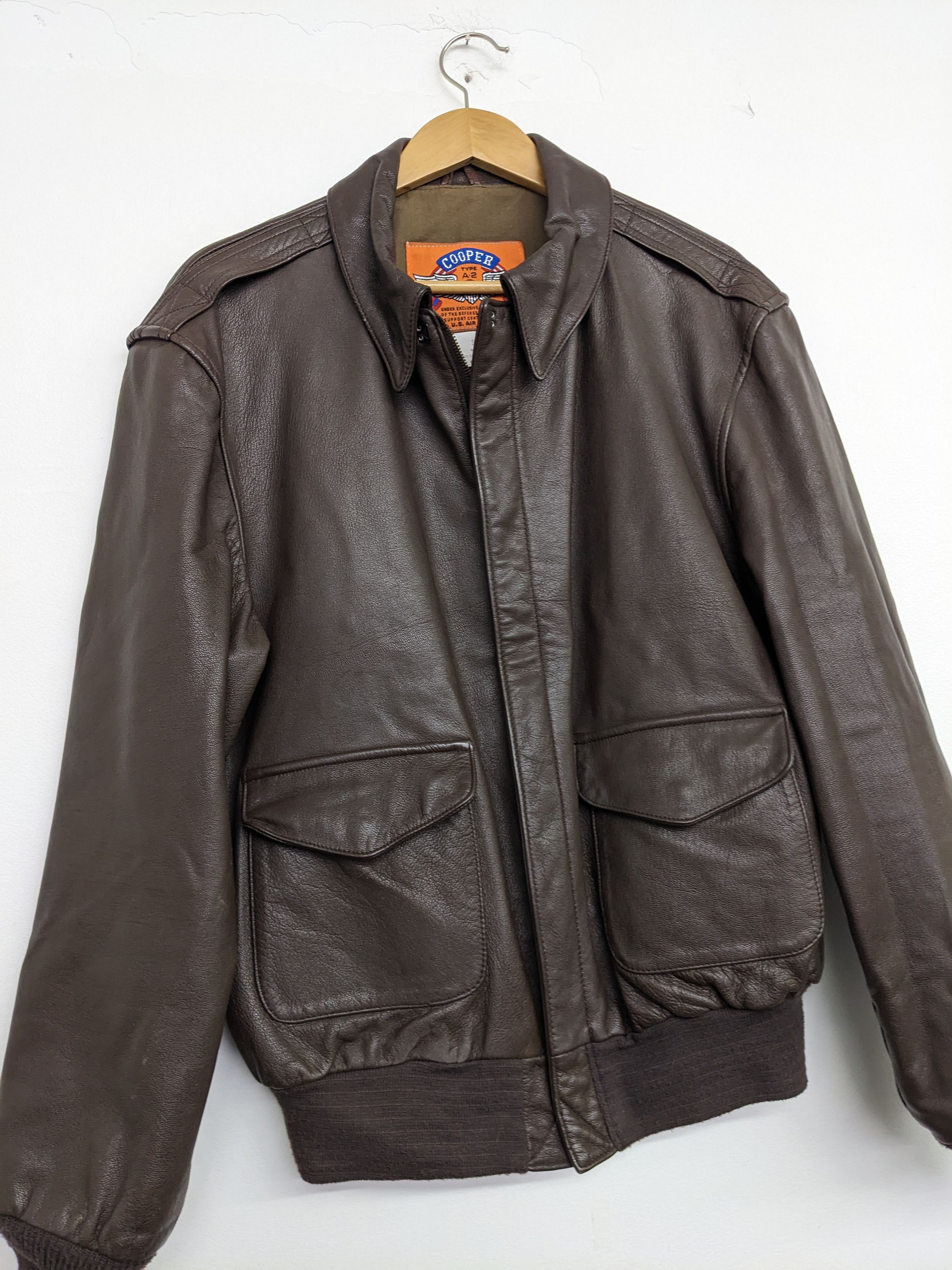 Cooper Vintage Cooper Leather Type A-2 Military Flight Jacket 44 L ...