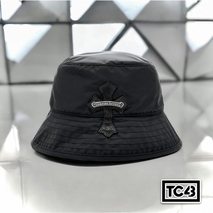 Chrome Hearts (Size L) Chrome Hearts Cross Patch Chum Bucket Hat | Grailed