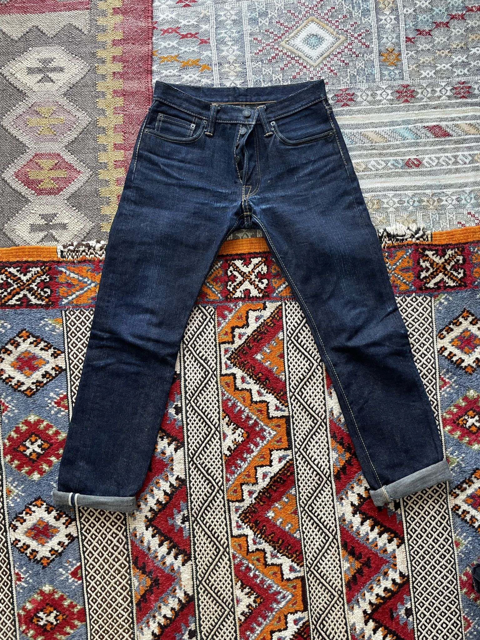 Pure Blue Japan Pure Blue Japan x Blue in Green Raw Denim 30 inch | Grailed