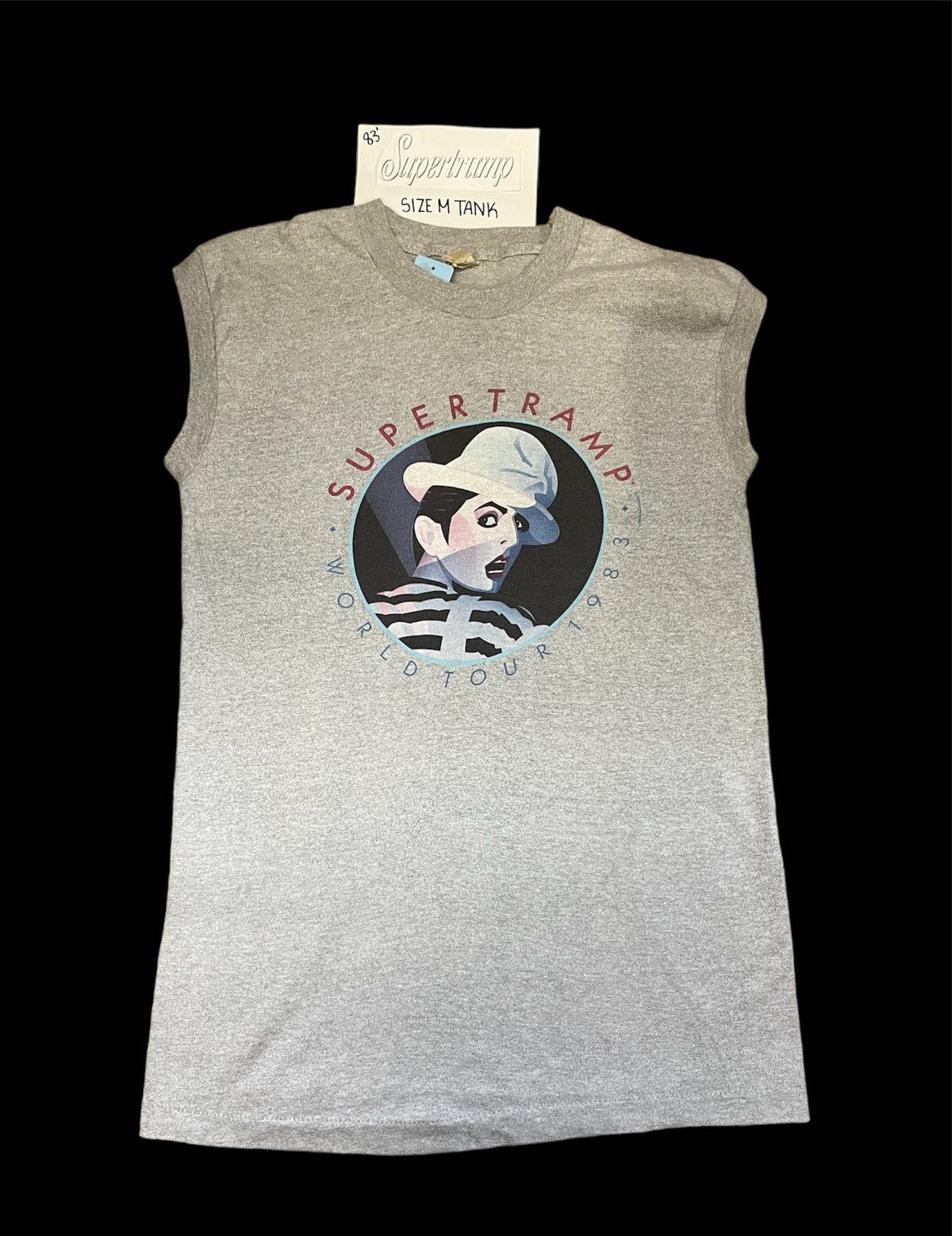 Screen Stars × Vintage Supertramp Sparkomatic 1983 World Tour Tank ...