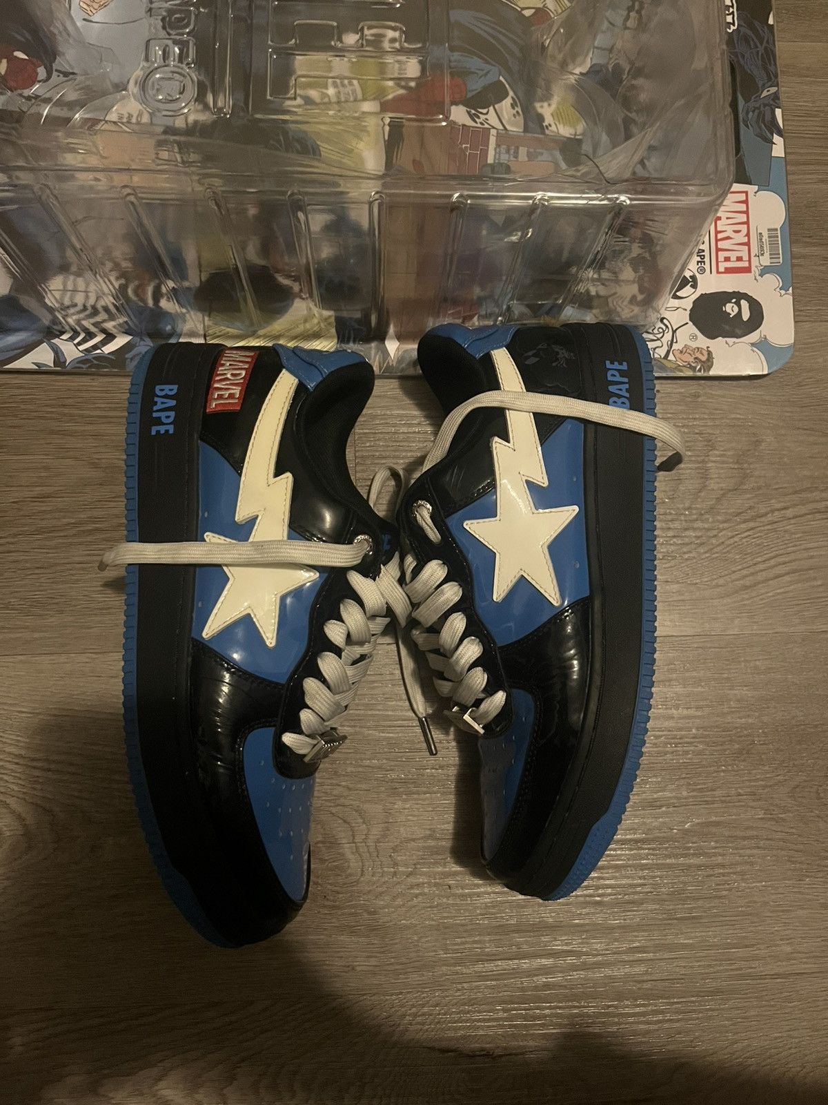 Bape Bape x Marvel Venom Bapesta | Grailed