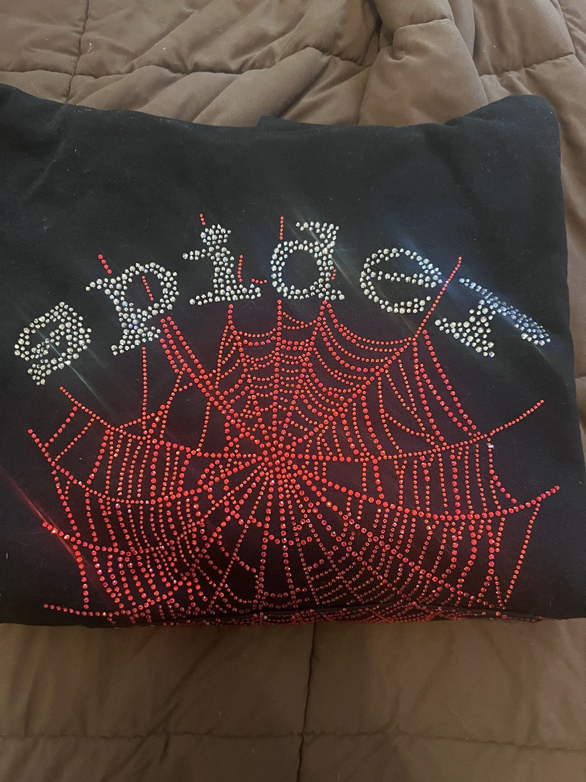 Spider Worldwide Spider Worldwide Og rhinestone hoodie | Grailed