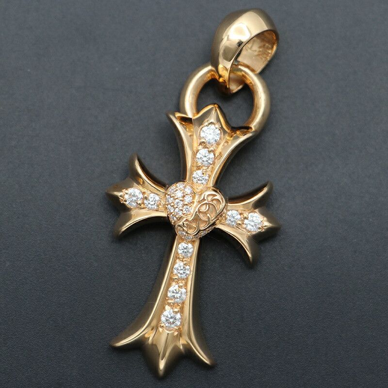 Chrome Hearts Chrome Hearts Diamond Small Heart Cross | Grailed