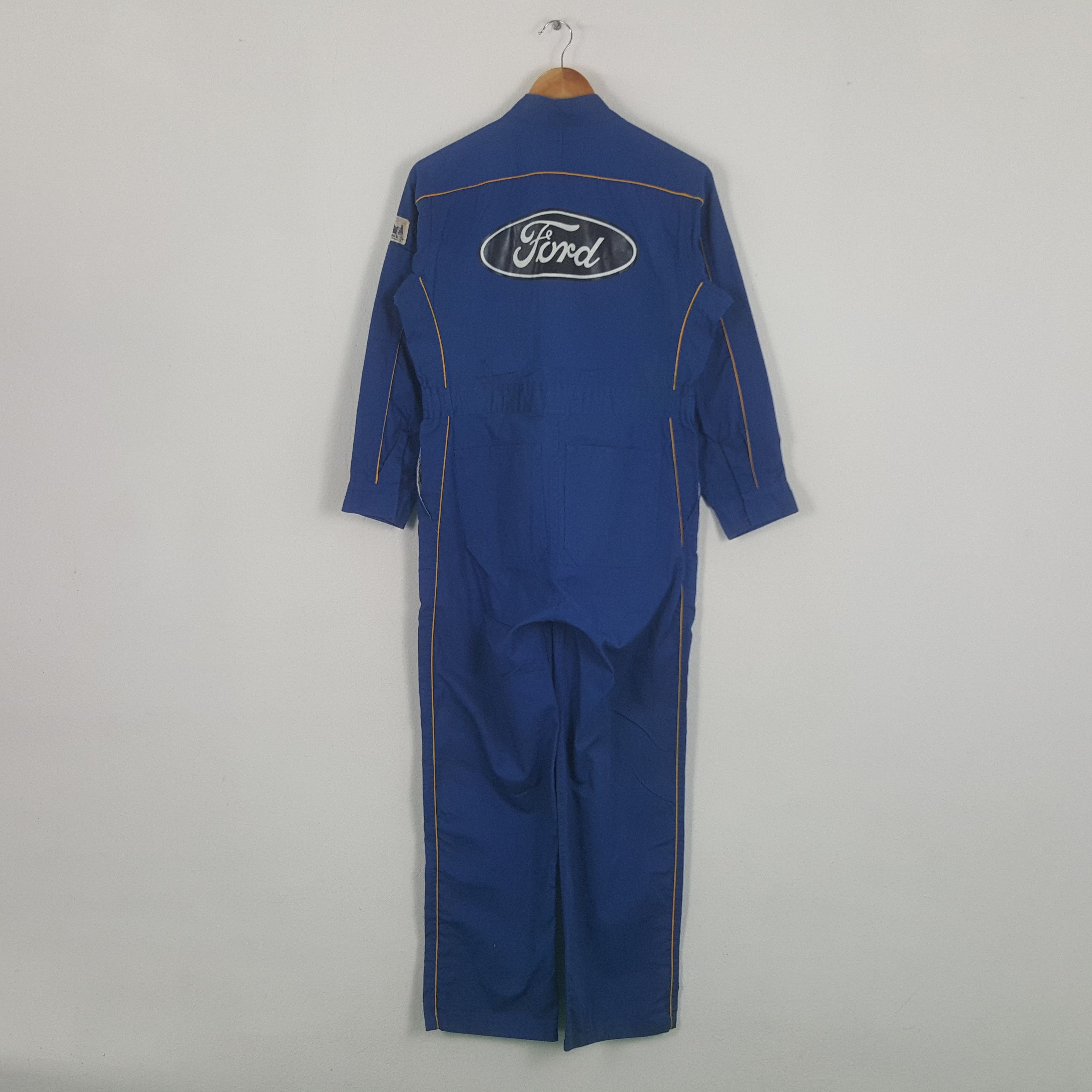 Ford × Vintage Vintage Ford Racing Custom Art Safety Coverall Jacket ...