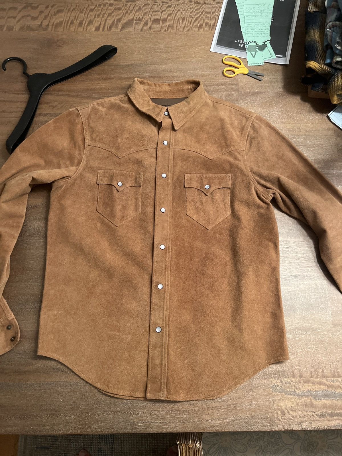 RRL Ralph Lauren RRL Suede Western Overshirt | Grailed