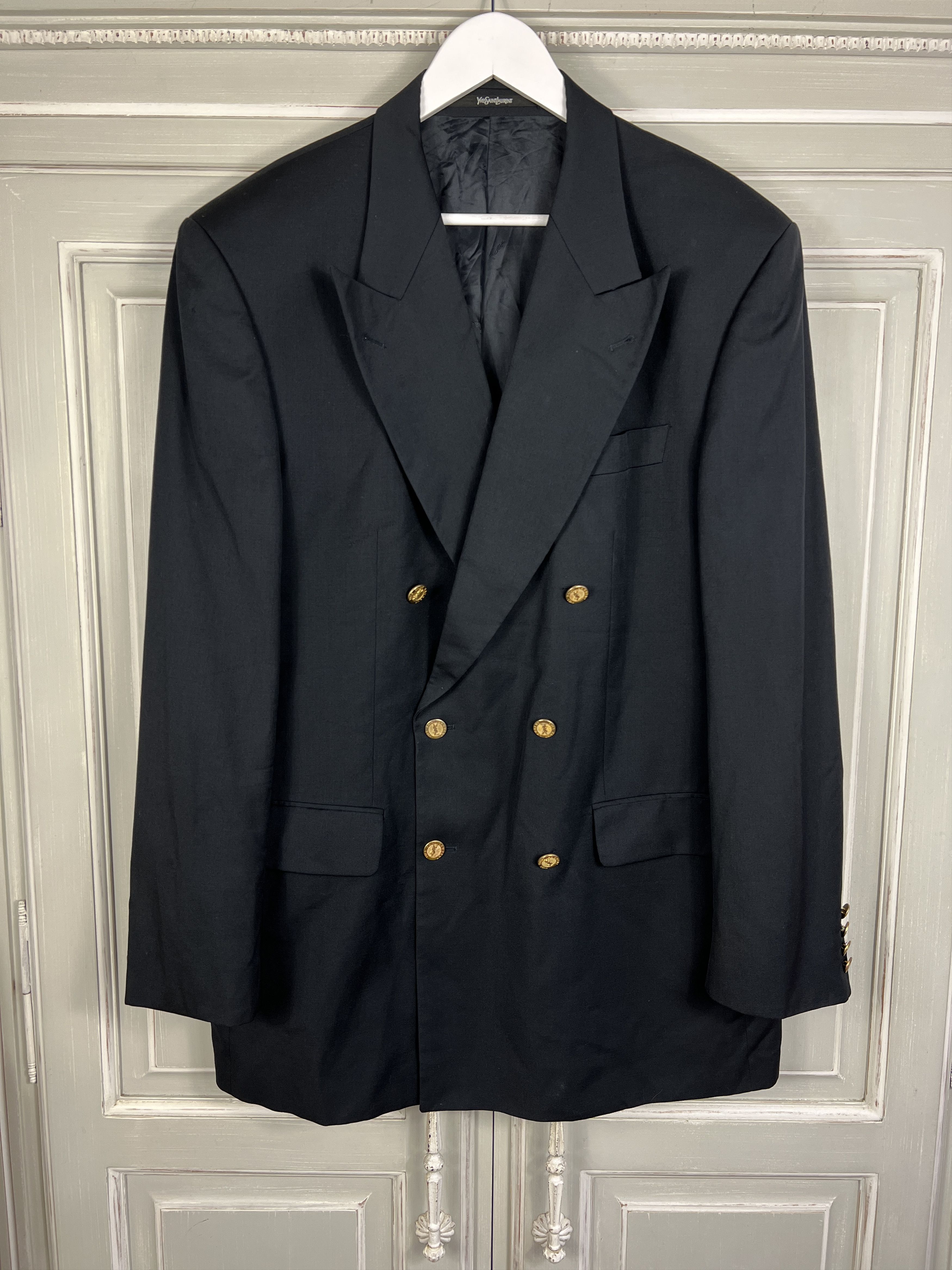 Vintage × Ysl Pour Homme VINTAGE YSL 90S POUR HOMME DOUBLE BREASTED ...