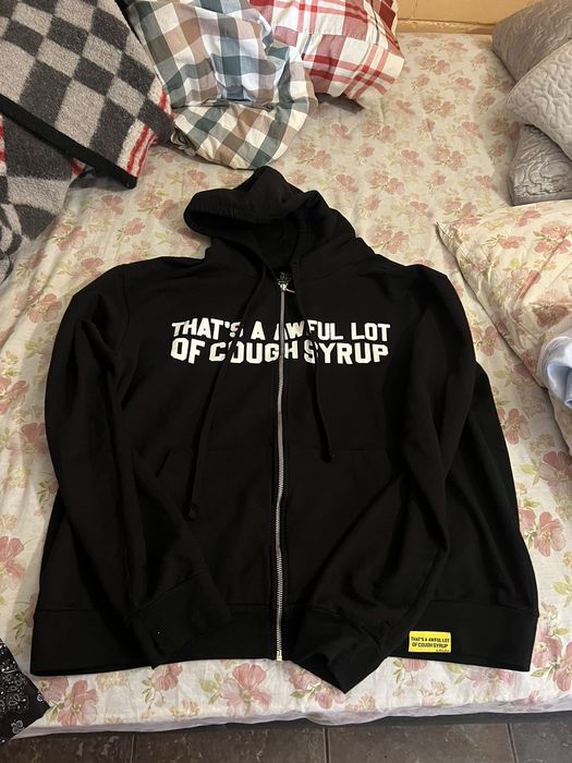 Awful Lot of Cough Syrup Awful lot of cough syrup zip up hoodie black ...