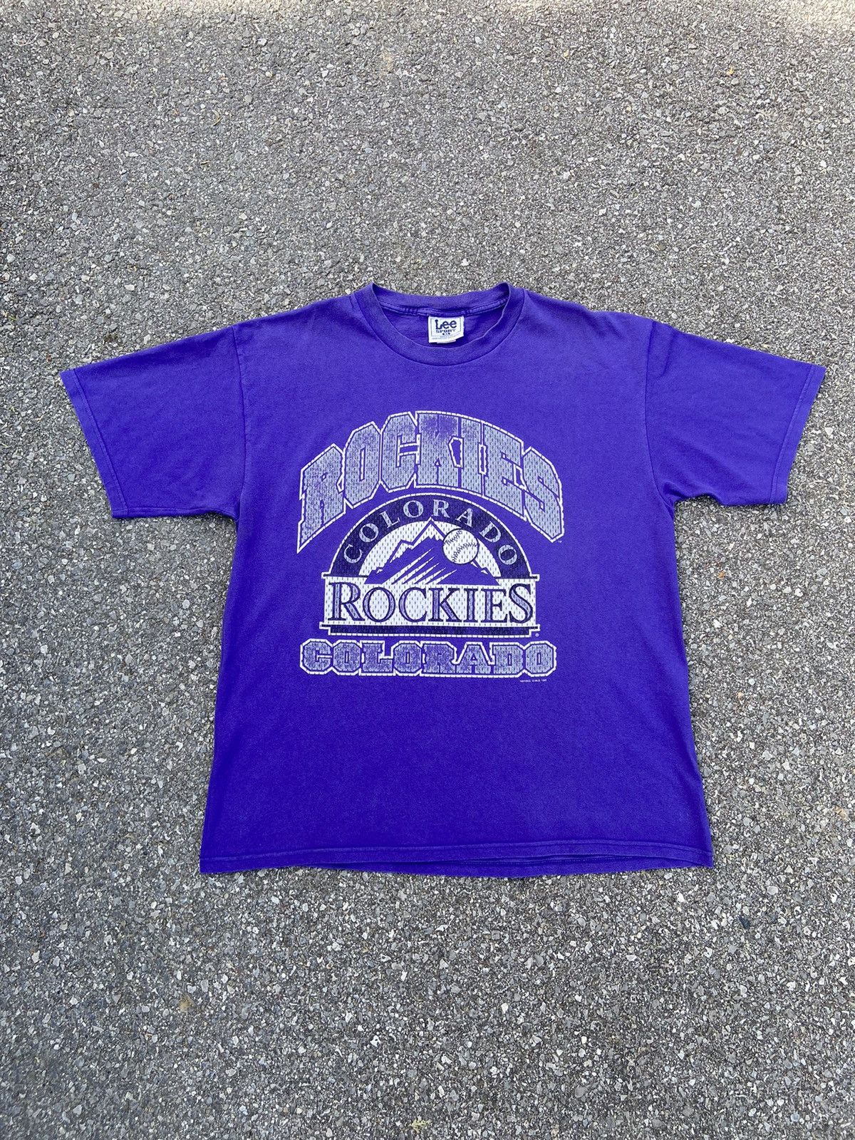 Vintage MLB 90s licensed tees Vintage rare boxy 1996’ Lee Rockies | Grailed