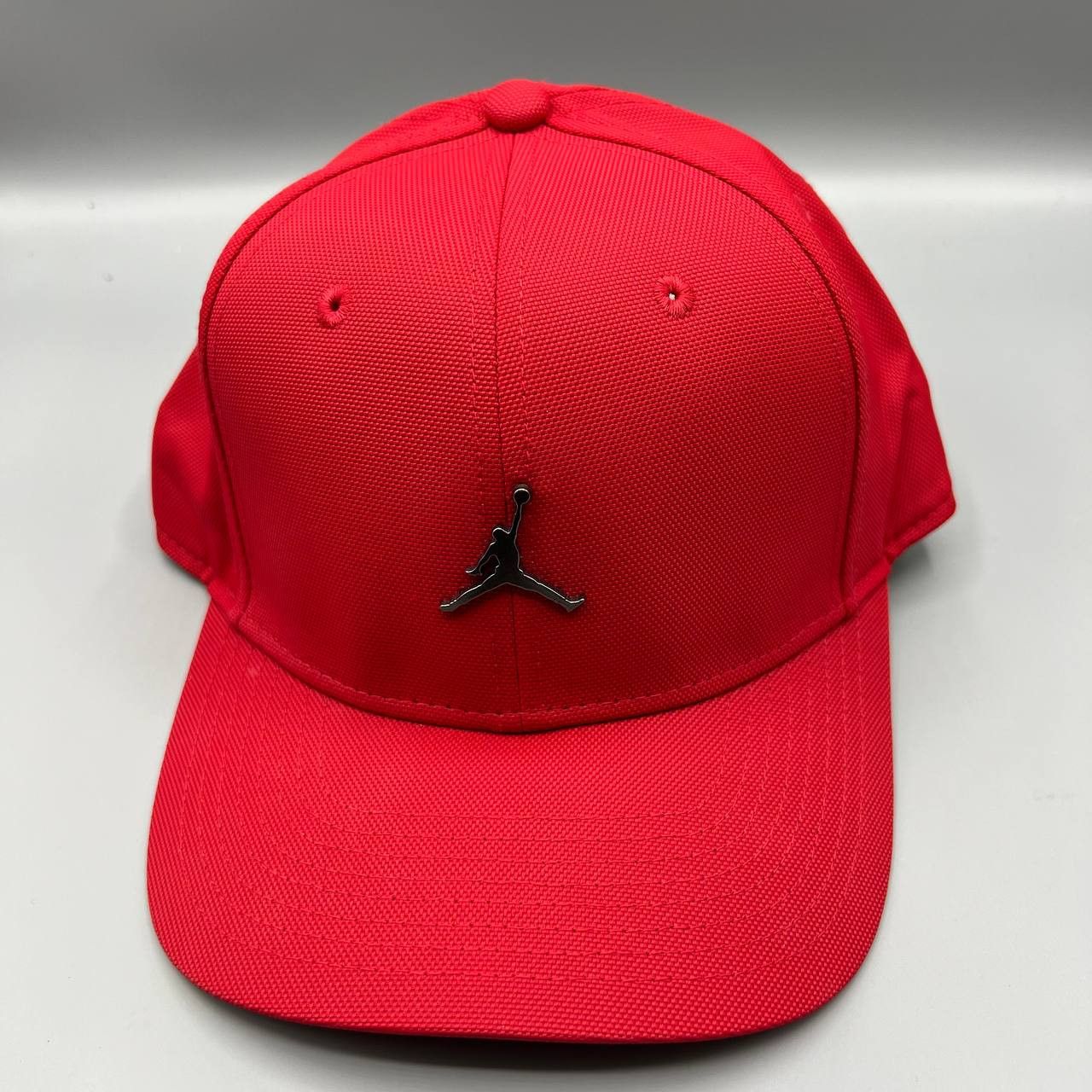 Jordan Brand Air Jordan Hat Men Red Metal Logo Jumpman Strap Back Cap ...