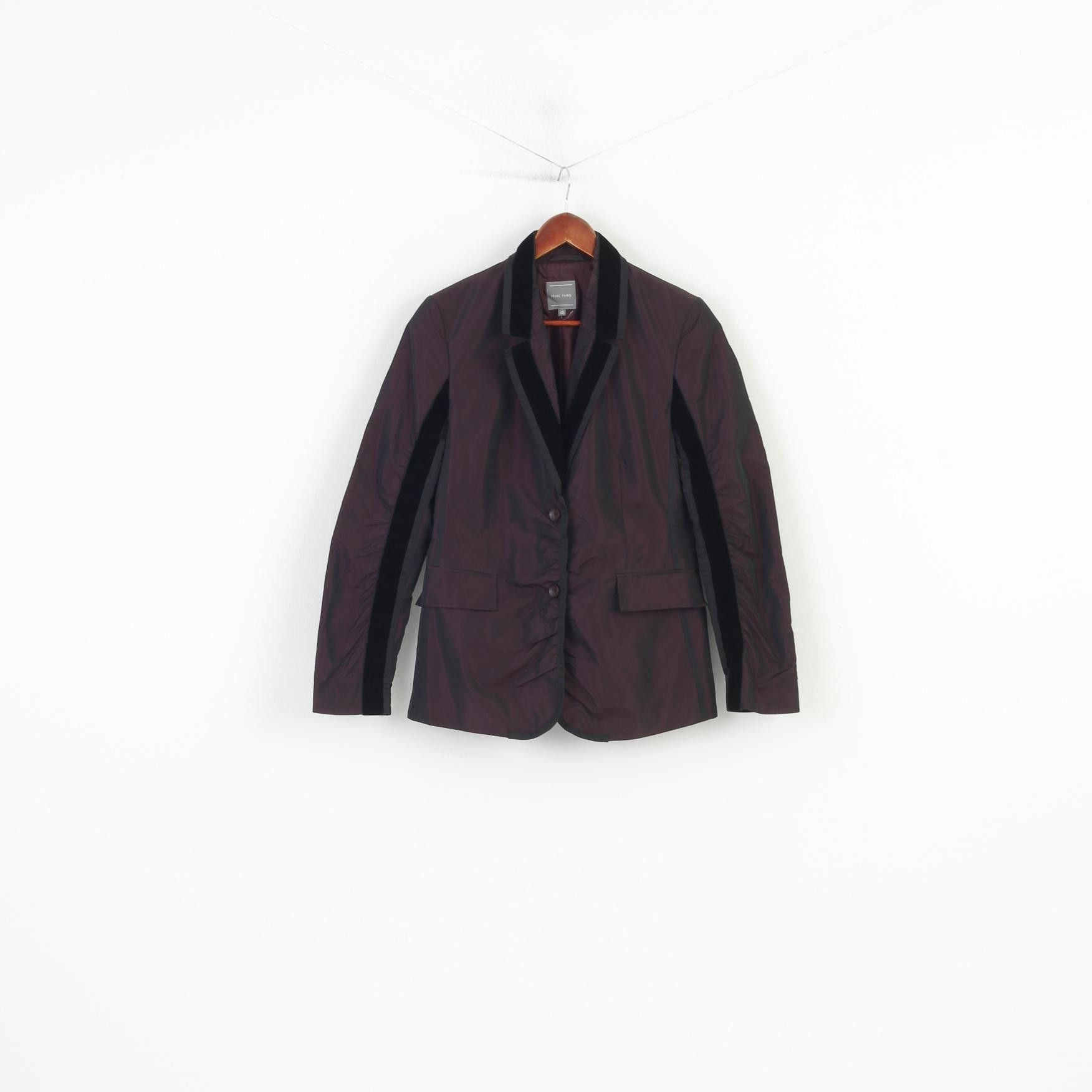 Marc Aurel Marc Aurel Women 40 M Blazer Purple Shiny Shoulder Pads 9930 ...