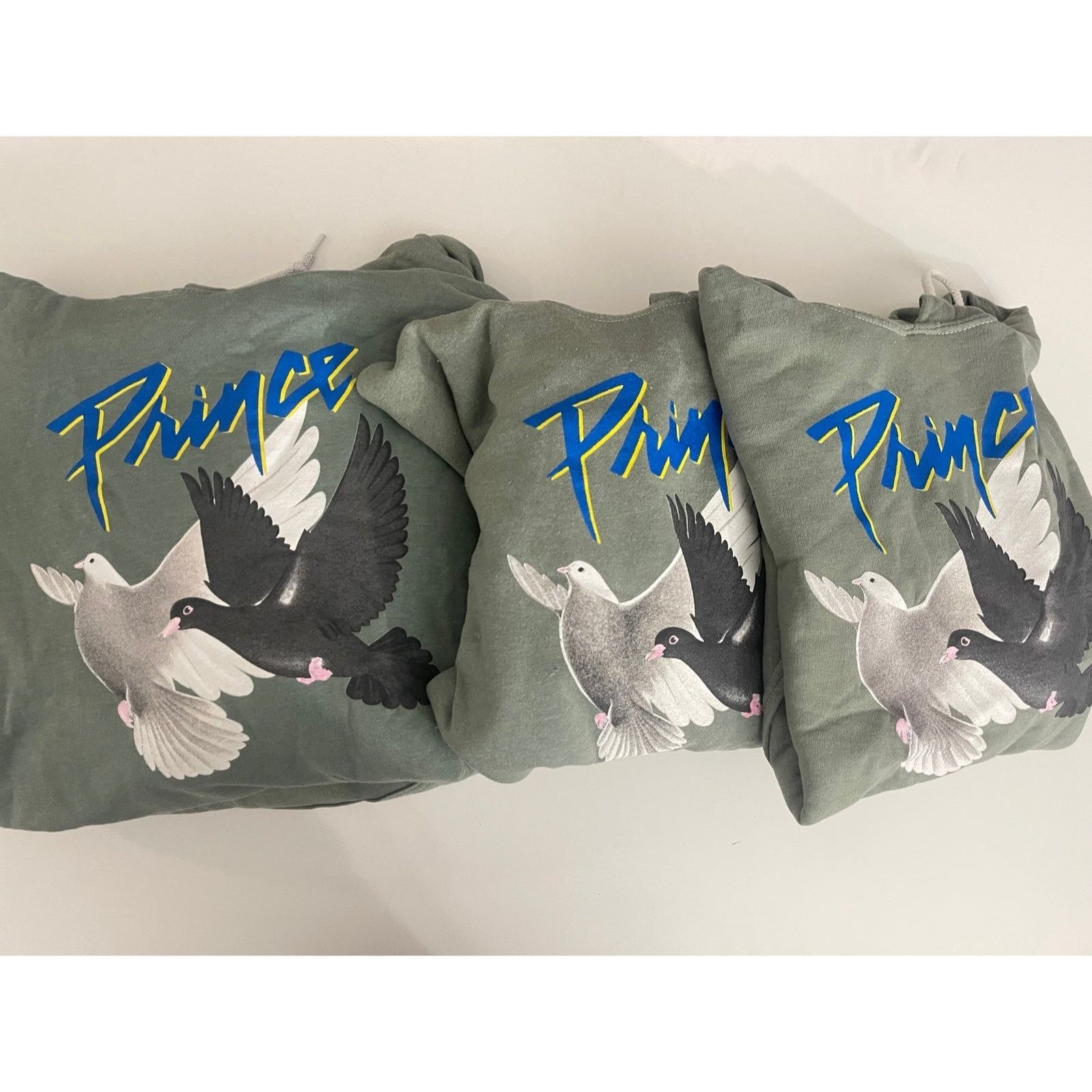 Prince NEW PRINCE PURPLE RAIN DOVES GREEN HOODIE RARE SIZE XL | Grailed