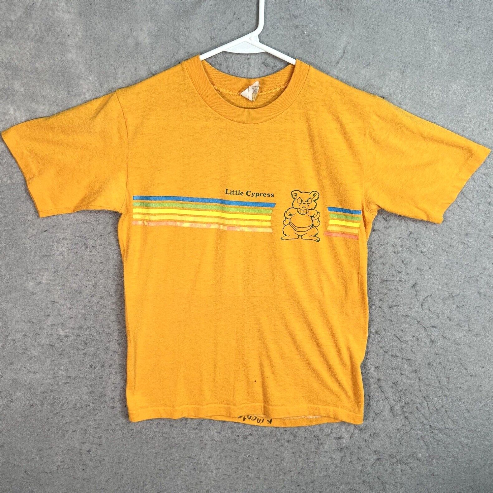 Velva Sheen Vintage 70s Velva Sheen Little Cypress T Shirt Adult Medium Yellow Mens | Grailed