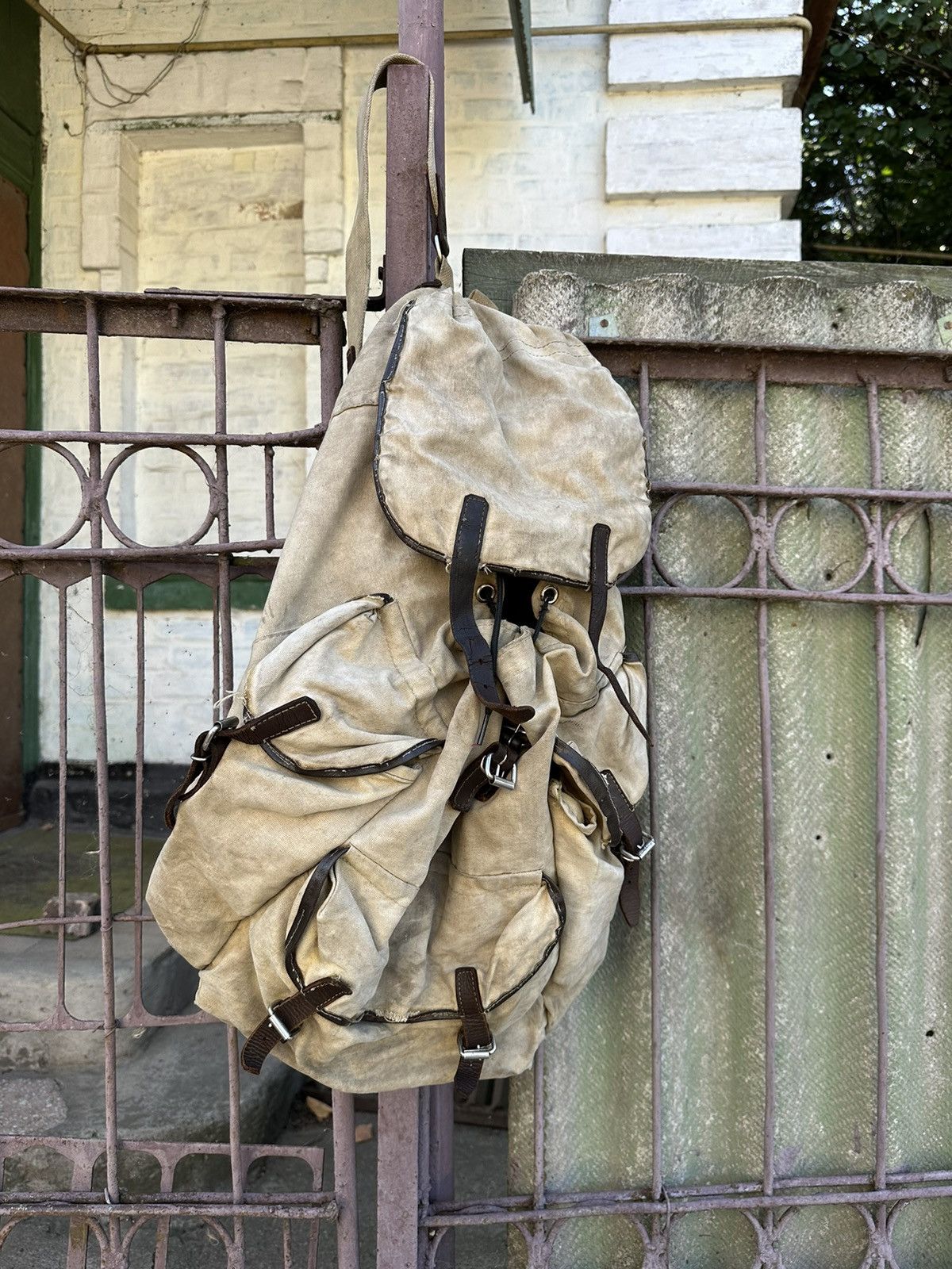 Vintage 1950/60s Soviet Union Hunting Tourism Faded Backpack | Grailed