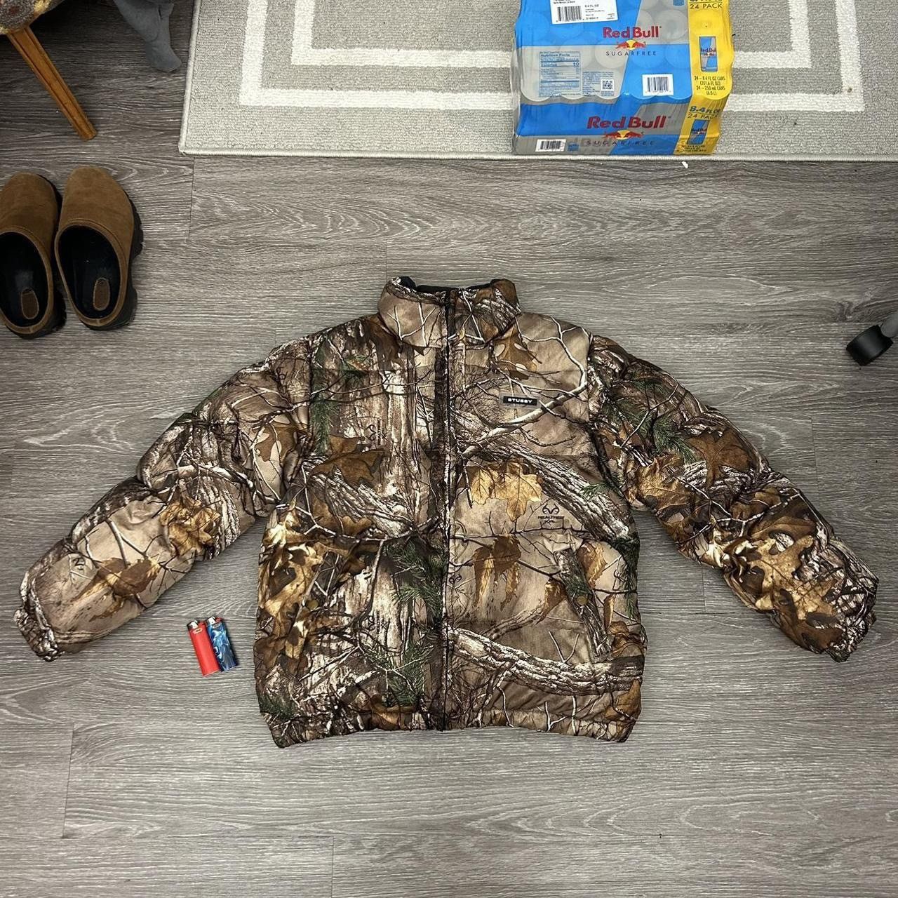 Realtree × Stussy Stussy Real Tree Eli Puffer Jacket Rare USA | Grailed