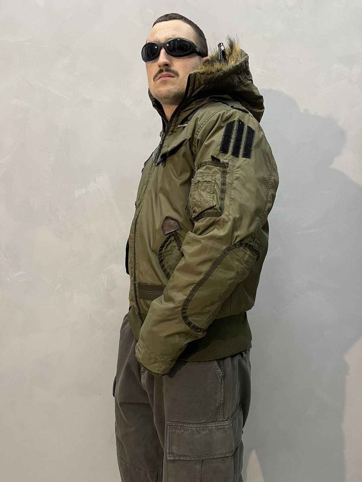 Vintage 2000s G.O.A - Big Hooded Bomber Jacket | Grailed