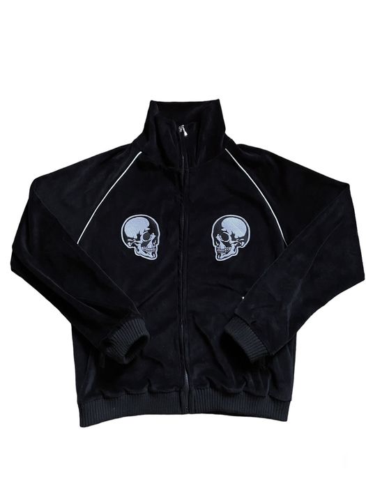 Number (N)ine 04SS Number (N)ine Skull Velour Jacket | Grailed