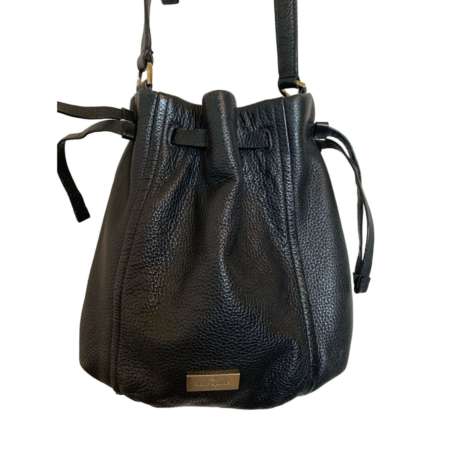 Kate Spade Kate Spade bucket bag black pebbled leather | Grailed