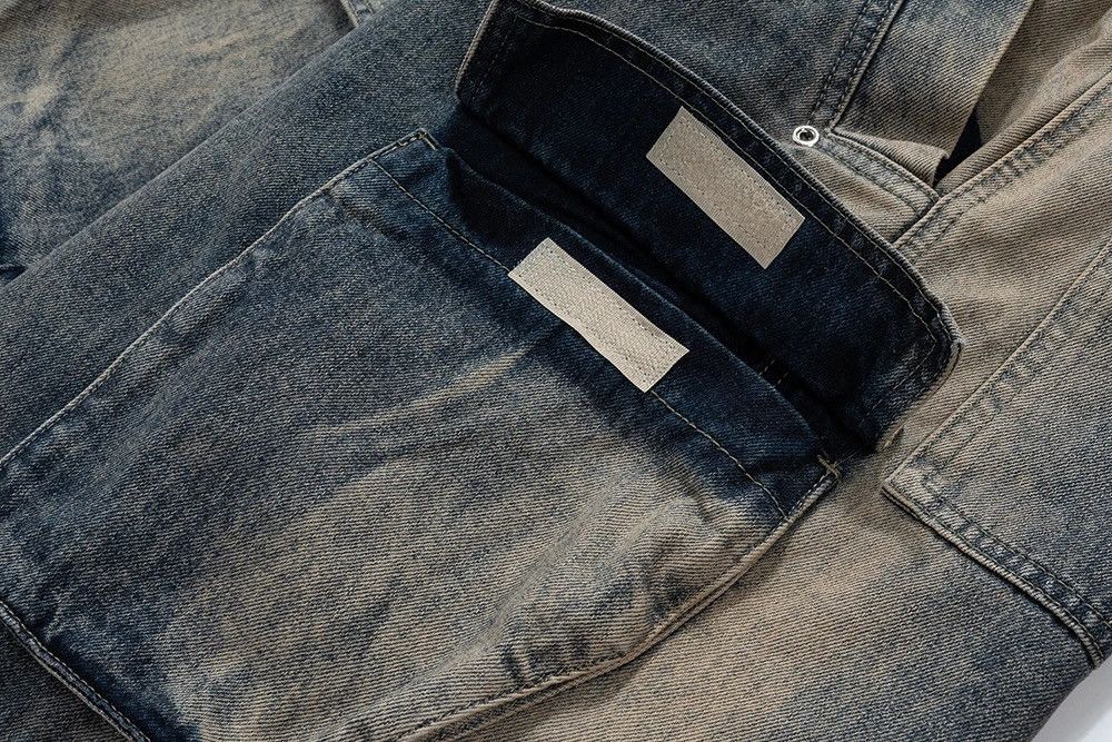 Vintage Jeans with ribbons and pockets style Harajuku y2k | Grailed