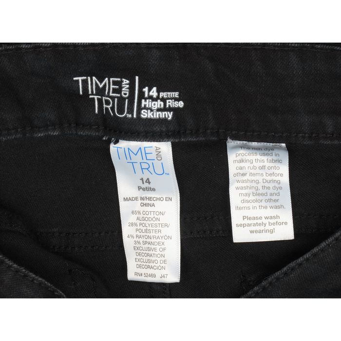 Other Time and Tru High Rise Skinny Denim Jeans size 14p Waist 28 | Grailed