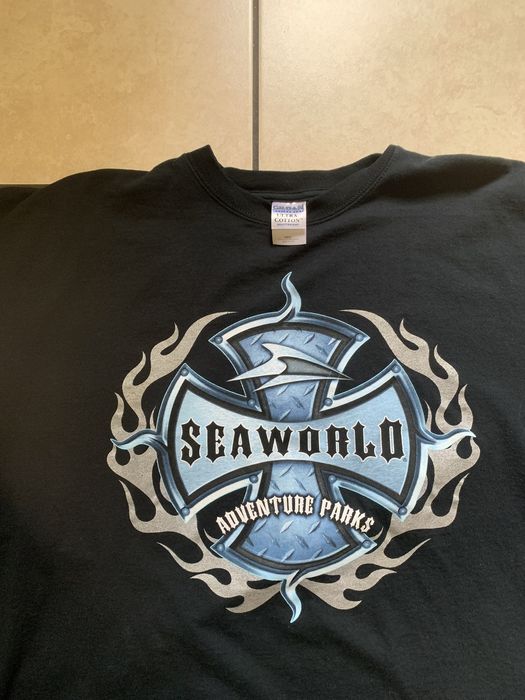 Vintage Vintage Seaworld West Coast Choppers bootleg Y2K T-shirt | Grailed