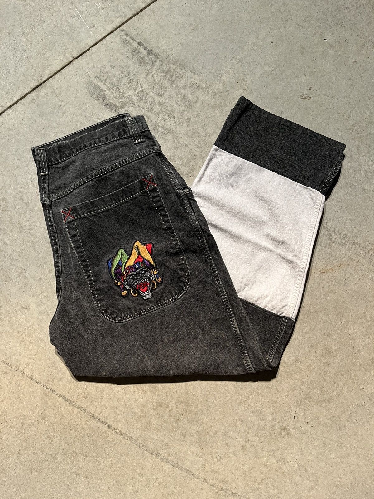 JNCO × Vintage Vintage 90s y2k JNCO Wide Leg Jeans Jester CUSTOM | Grailed