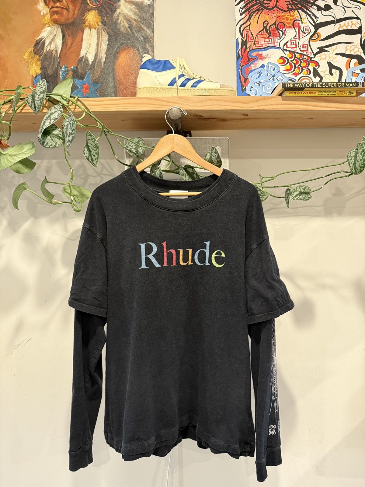 Designer × Rhude RHUDE GOOGLE DOUBLE LONG SLEEVE | Grailed