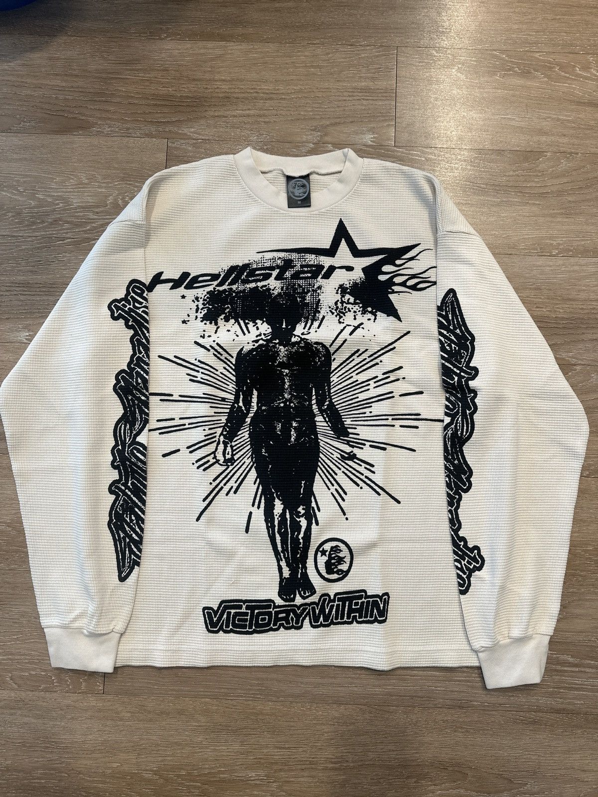 HELLSTAR Hellstar studio victory thermal/ cream | Grailed