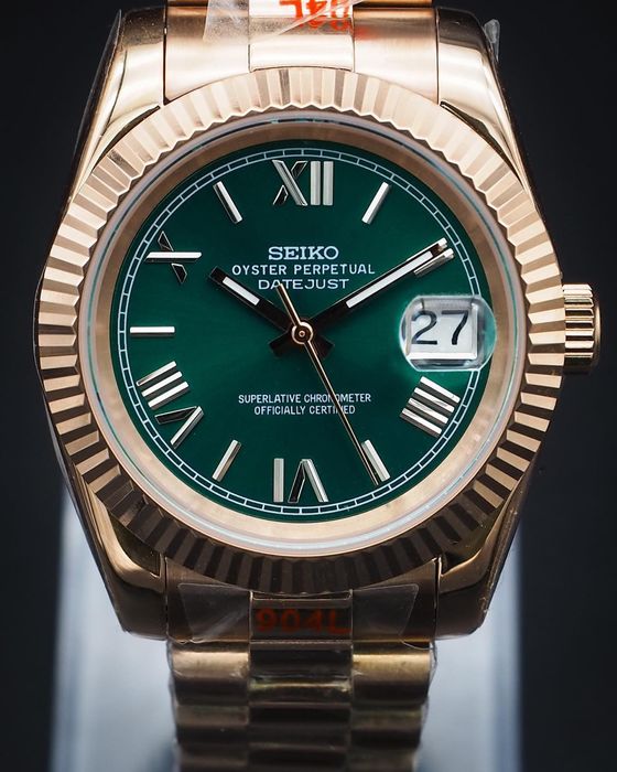 Custom SEIKO MOD DATEJUST WATCH ROMAN NUMERAL | Grailed