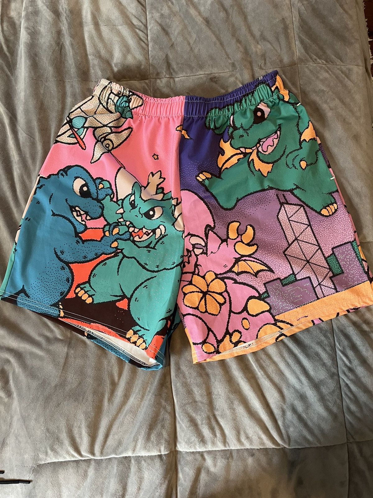 Designer × Streetwear Kikillio Dragon/Godzilla Shorts | Grailed