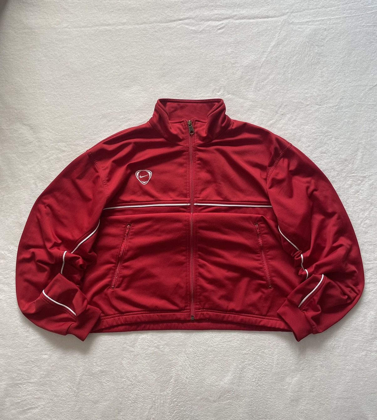 Nike 🎈 NIKE TEAM RETRO TRACK JACKET Y2K 90’s SWOOSH LOGO | Grailed