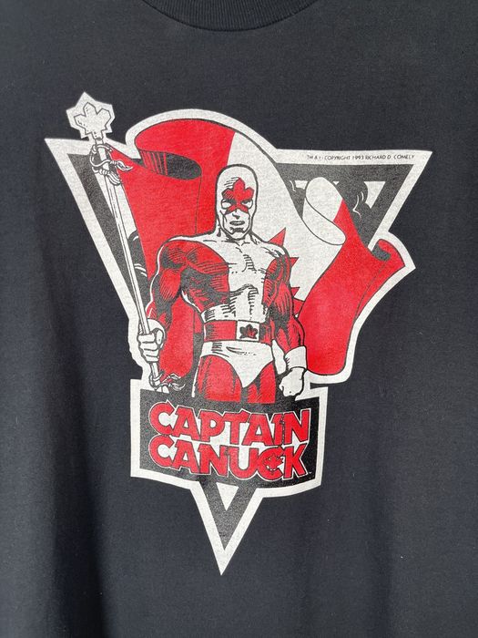 Vintage Vintage 1993 Captain Canuck Superhero Comic T-Shirt | Grailed