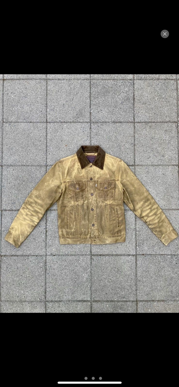 Filson × Levi's Filson x Levi’s Trucker Waxed Cotton Jacket | Grailed