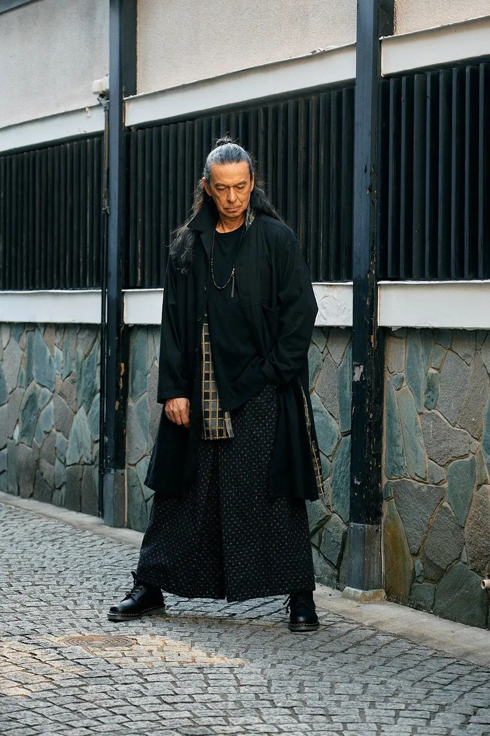 Ground Y × Yohji Yamamoto Rare S'YTE x KUON Cross Sashiko Hakama ...