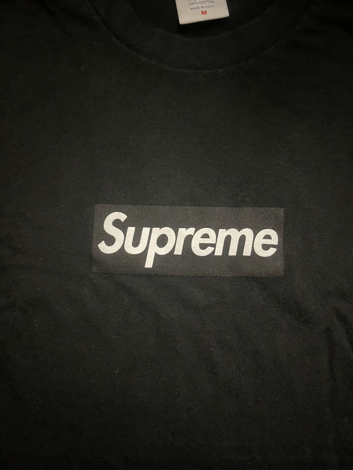 Supreme Supreme black long sleeve box logo | Grailed