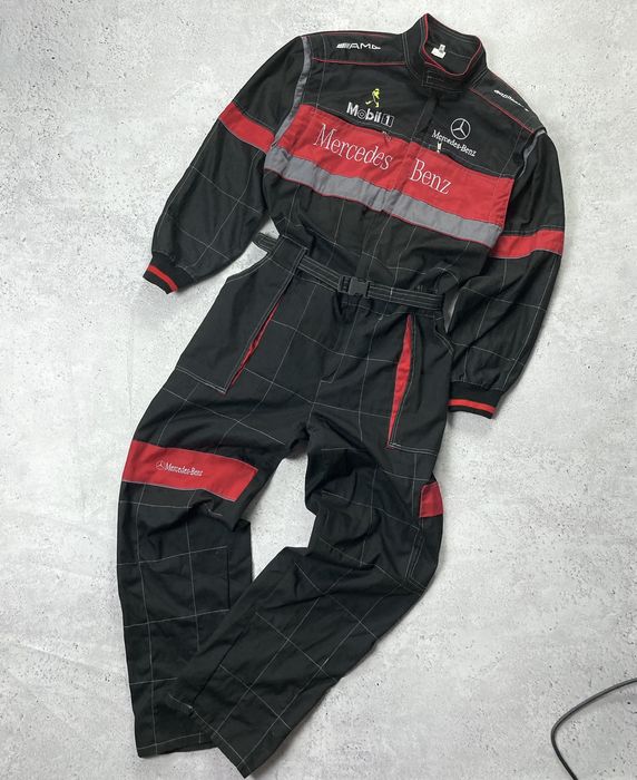 Mercedes Benz VTG jumpsuit Mercedes Formula 1 Racing Jacket AMG | Grailed