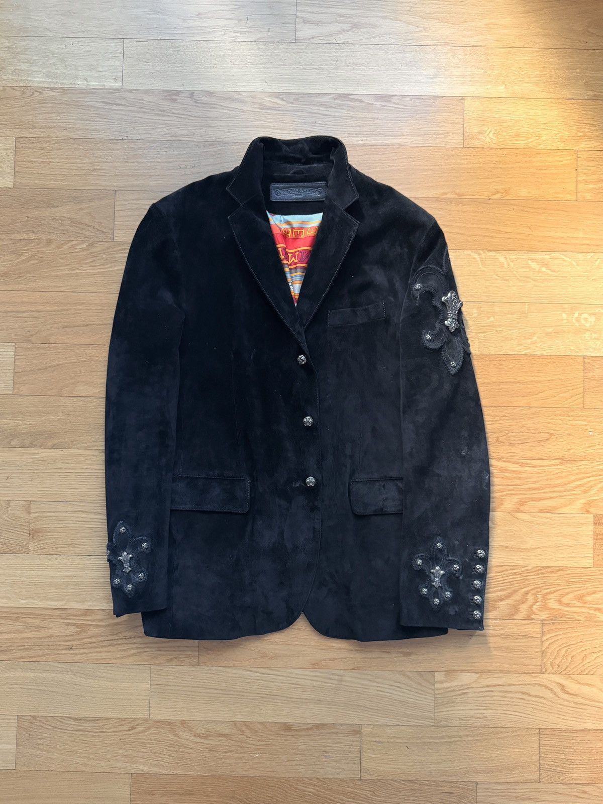 Chrome Hearts Chrome Hearts Suede Jacket | Grailed