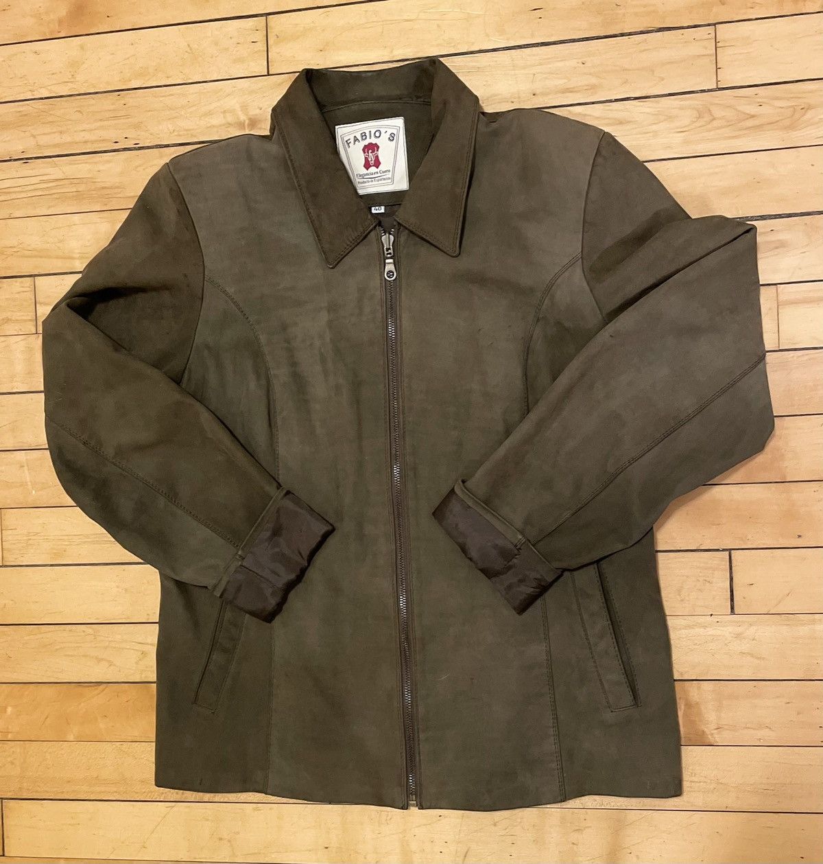 Leather × Leather Jacket × Vintage Vintage 00s Fabio Nubuck & Chamoise ...