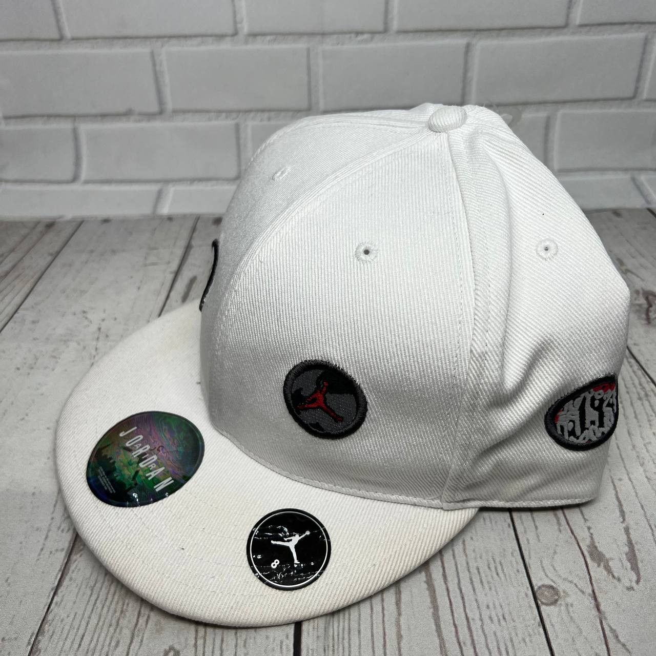 Jordan Brand Air Jordan Size 8 Jumpman Hat Fitted Cap White Men | Grailed