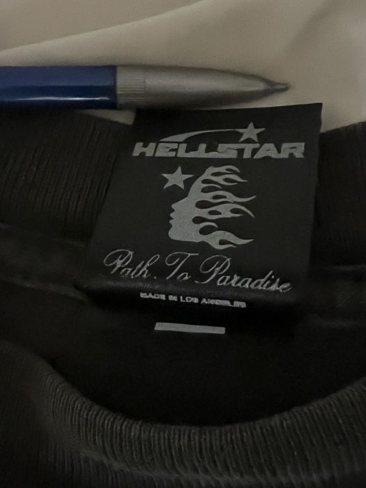 HELLSTAR Grey hellstar path to paradise tee | Grailed