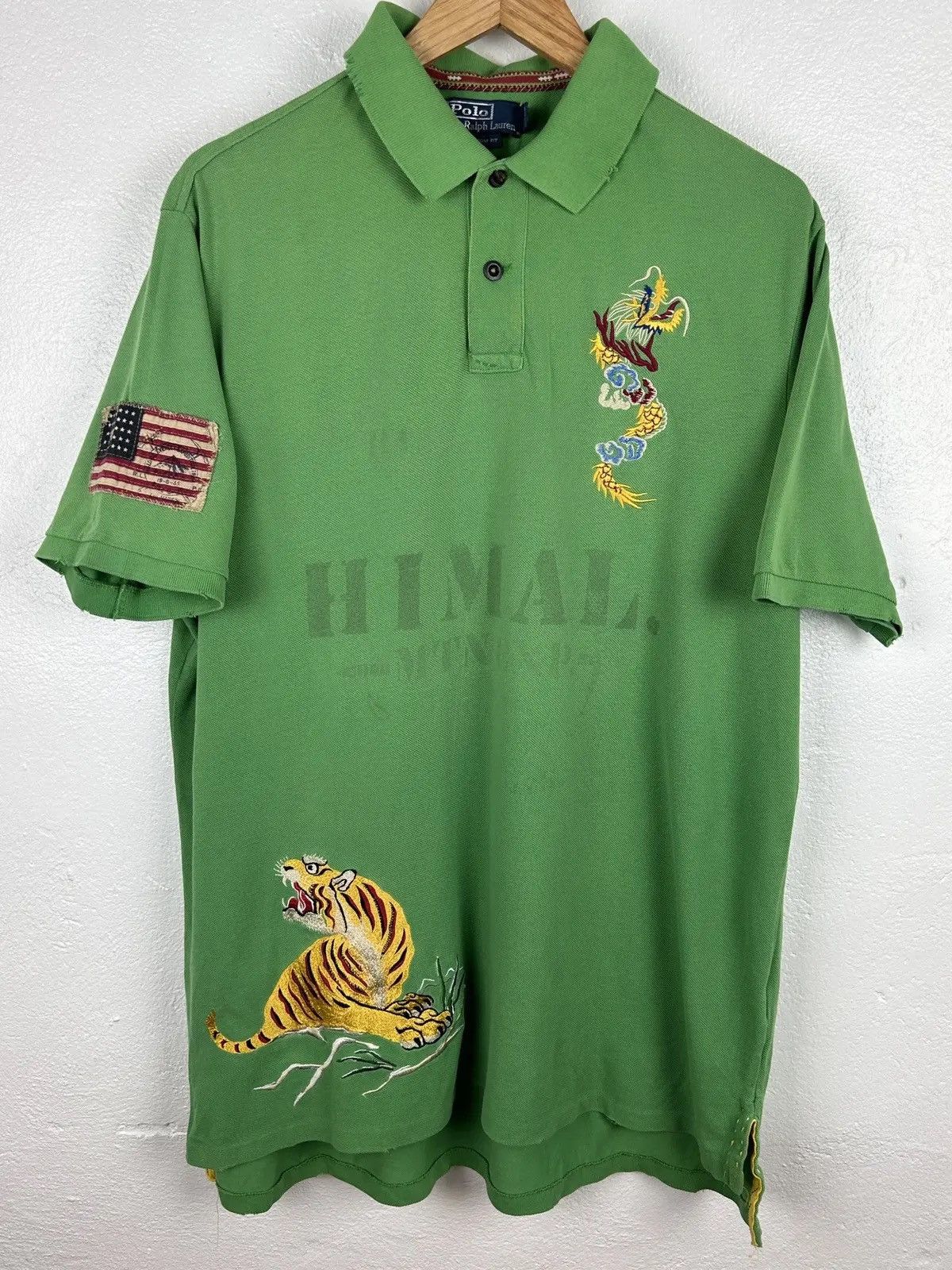 Ralph Lauren Vintage Ralph Lauren Himal Embroidered Tiger Dragon Polo ...