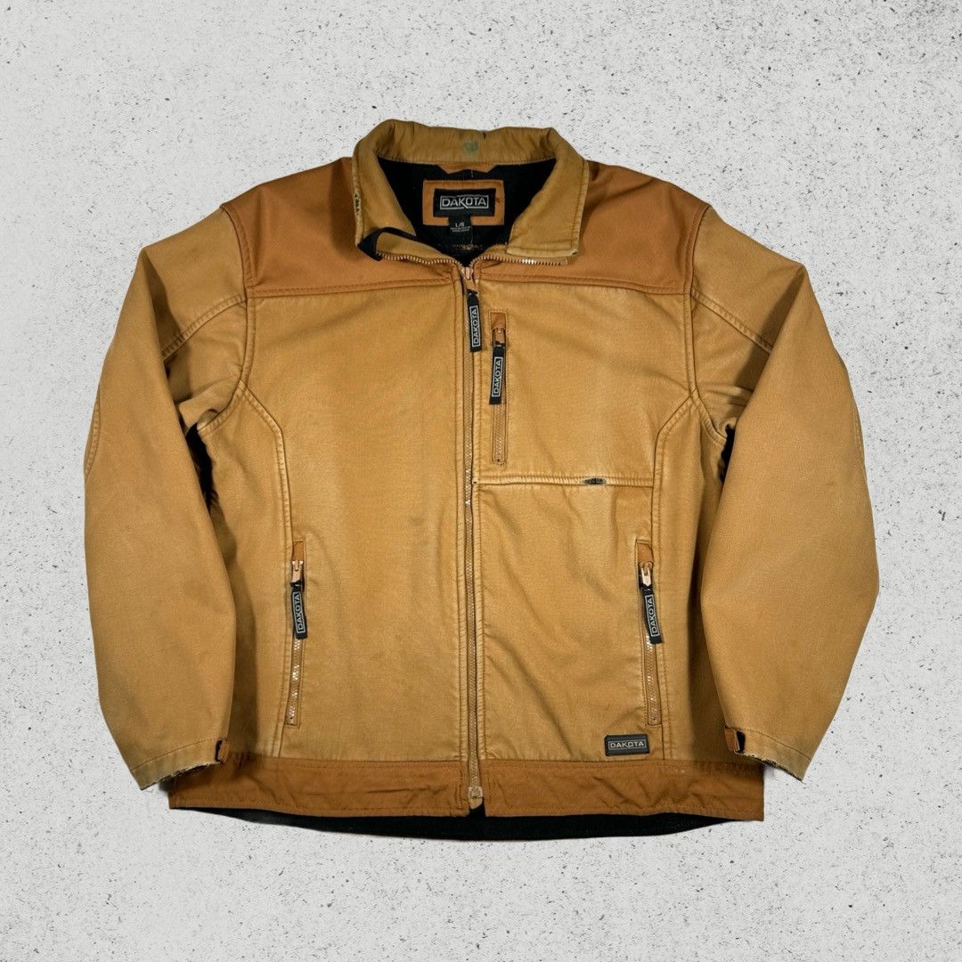 Dakota Grizzly × Streetwear Dakota Tan Distressed Work Jacket | Grailed