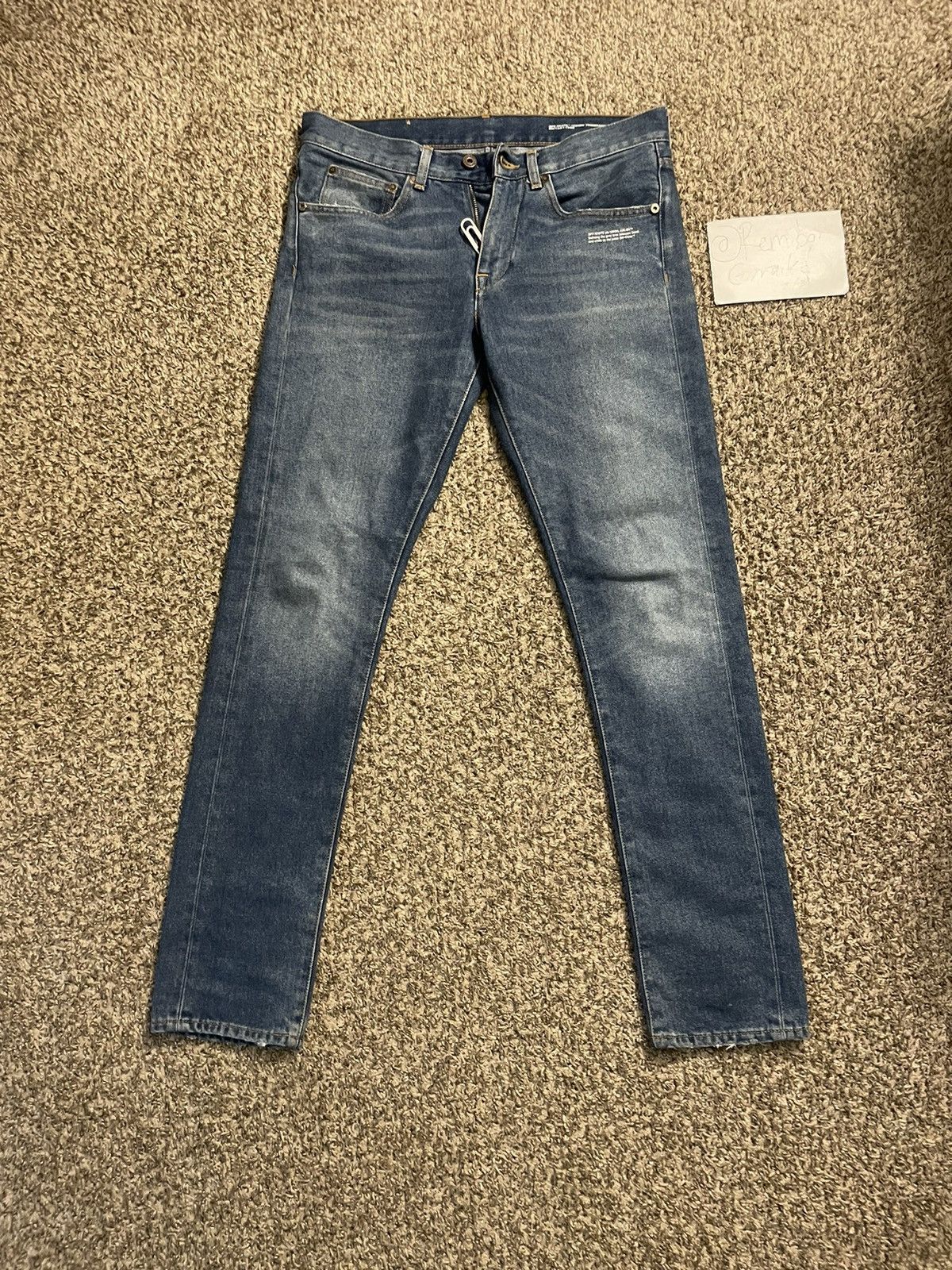 Off-White × Pyrex Vision × Virgil Abloh Off white stone wash skinny ...